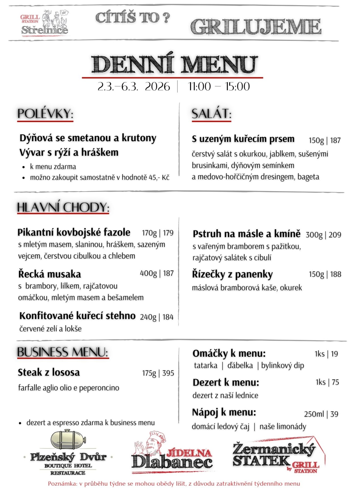 Polední menu
